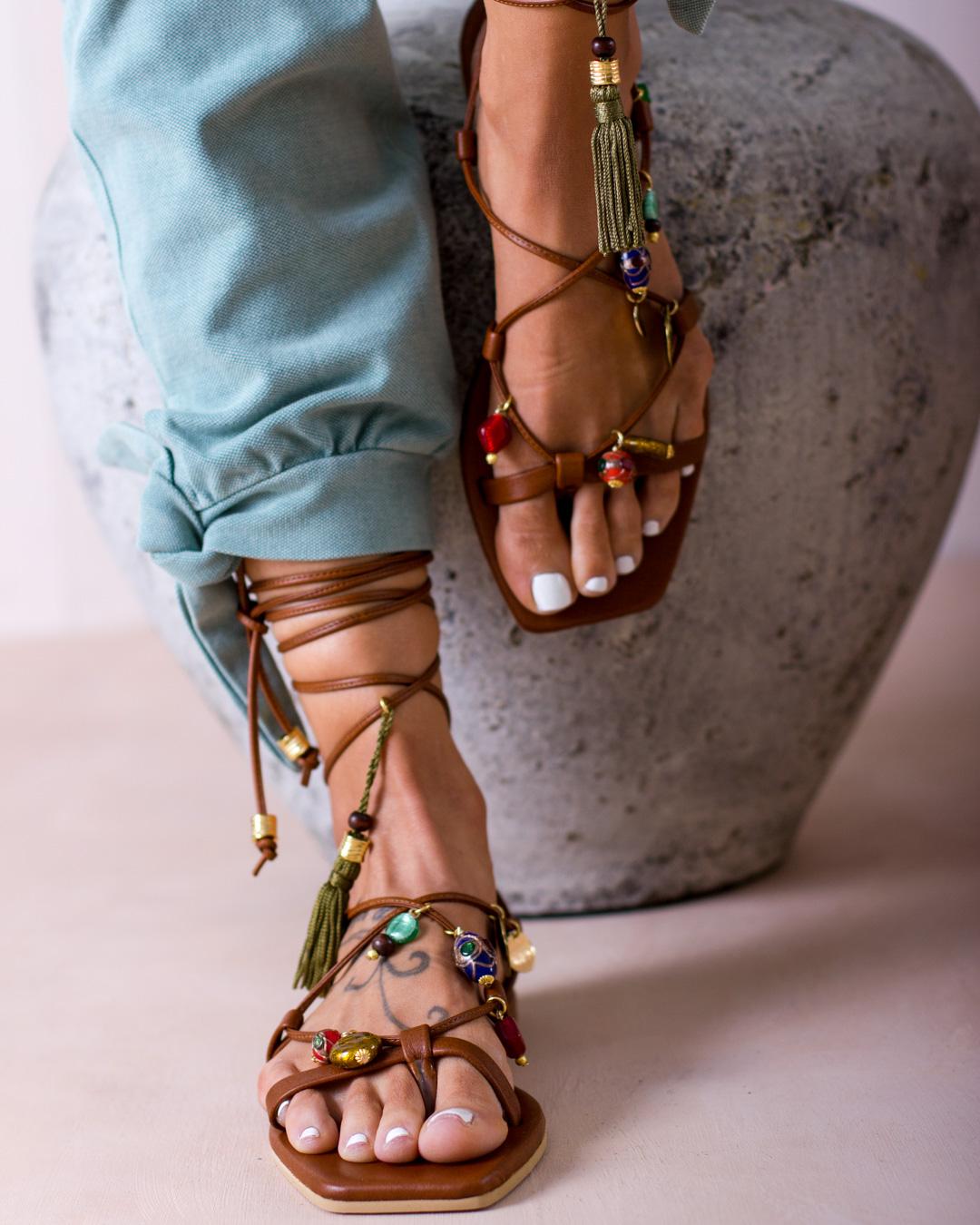 Gold gladiator sandals gypsy queen | dimitrasworkshop.com